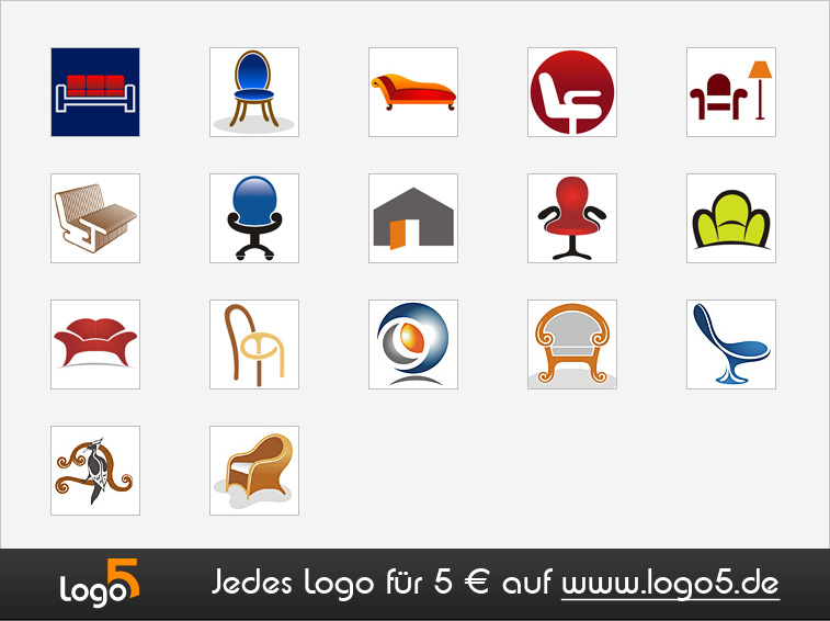 Innenausstattung und Möbel Logos - logo5.de